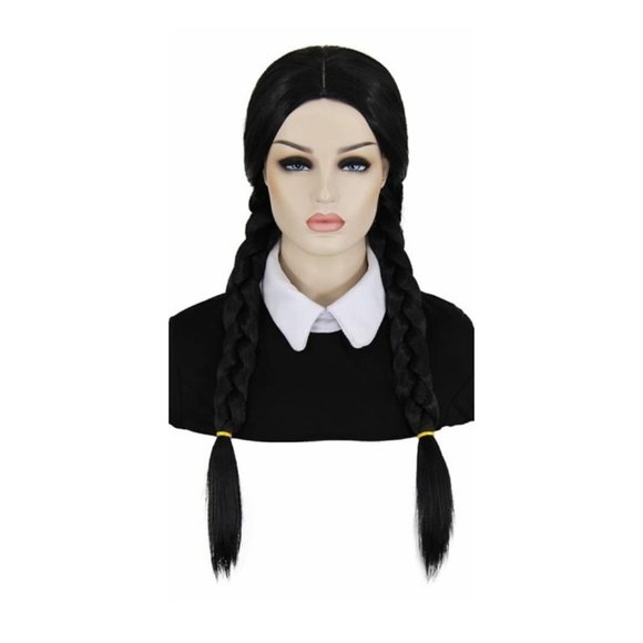 Bopocoko | Hair | Wednesday Addams Wig Women Girls Long Black Braided ...